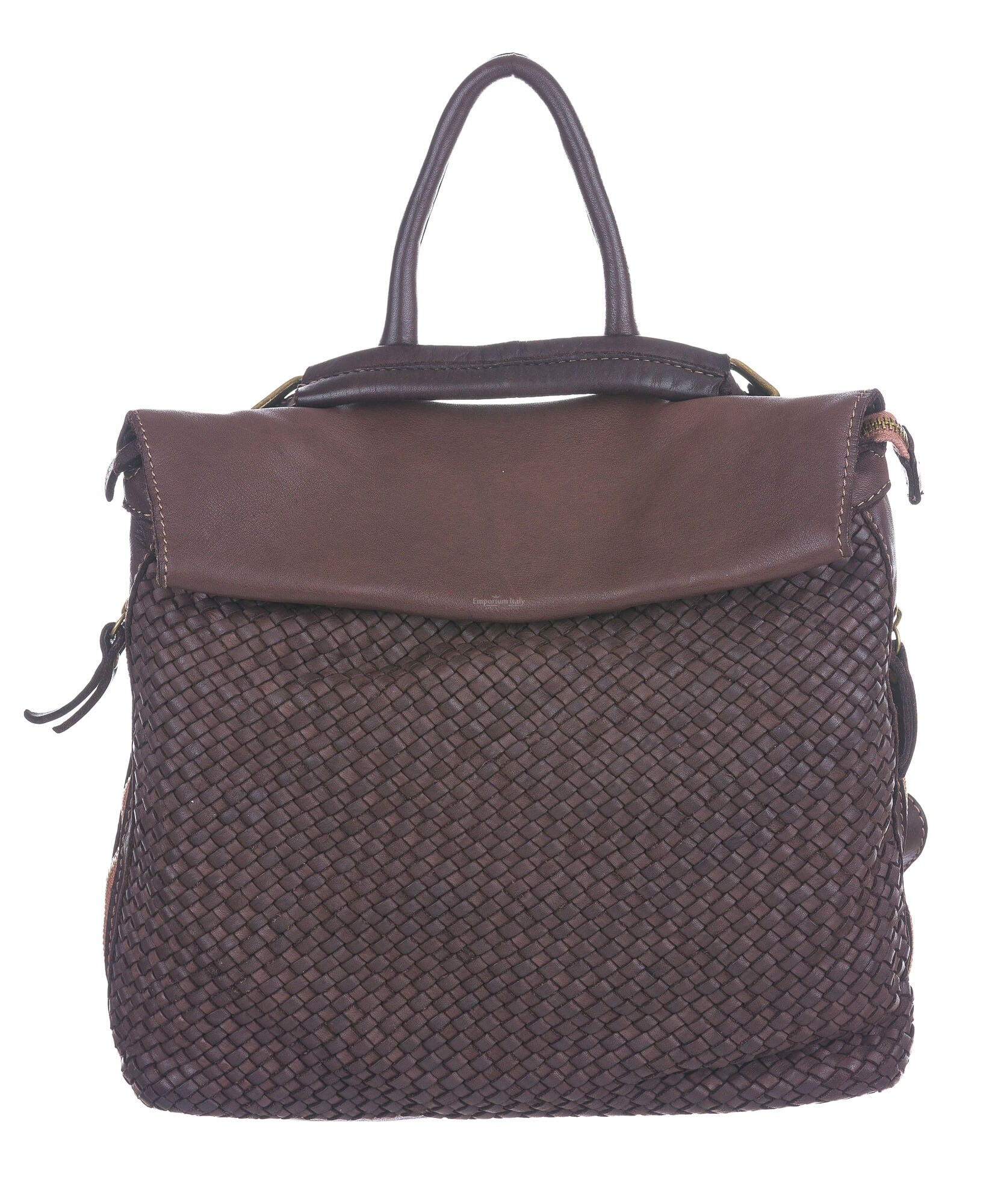 MONTE PISANINO women's backpack bag in genuine vintage washed leather ...