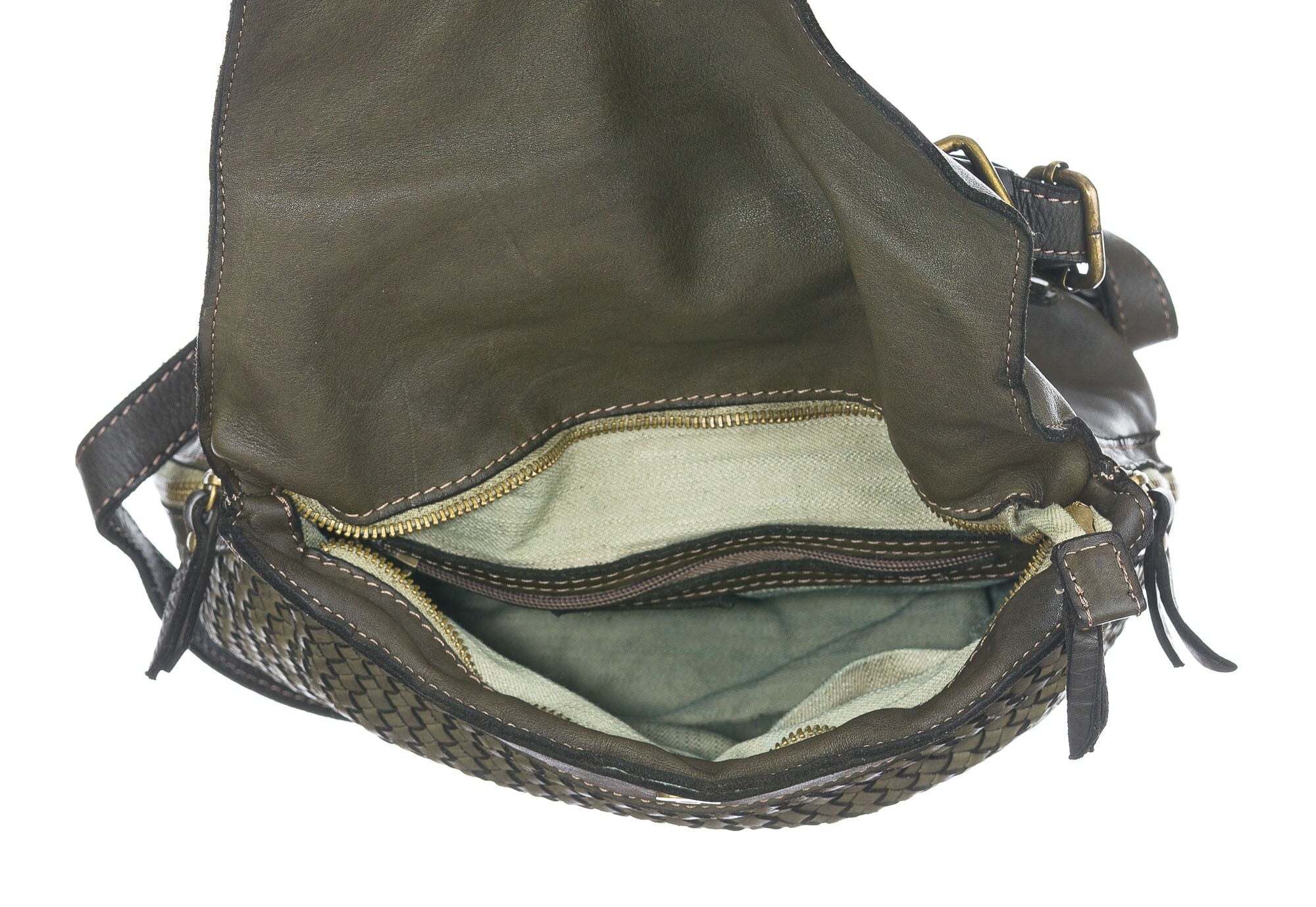 Borsa zaino donna MONTE PISANINO in vera pelle lavata vintage ...